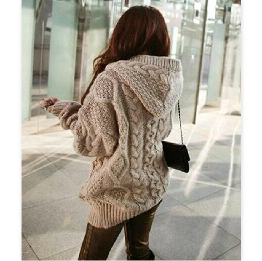 Loose Knit Cardigan Sweater Jacket – Shodg